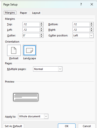 Creating a template for Dymo Label Printer