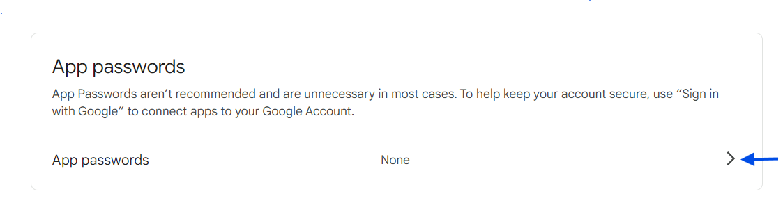 Google - Two-Factor Authentication (2FA) + creating App Passwords with OAuth