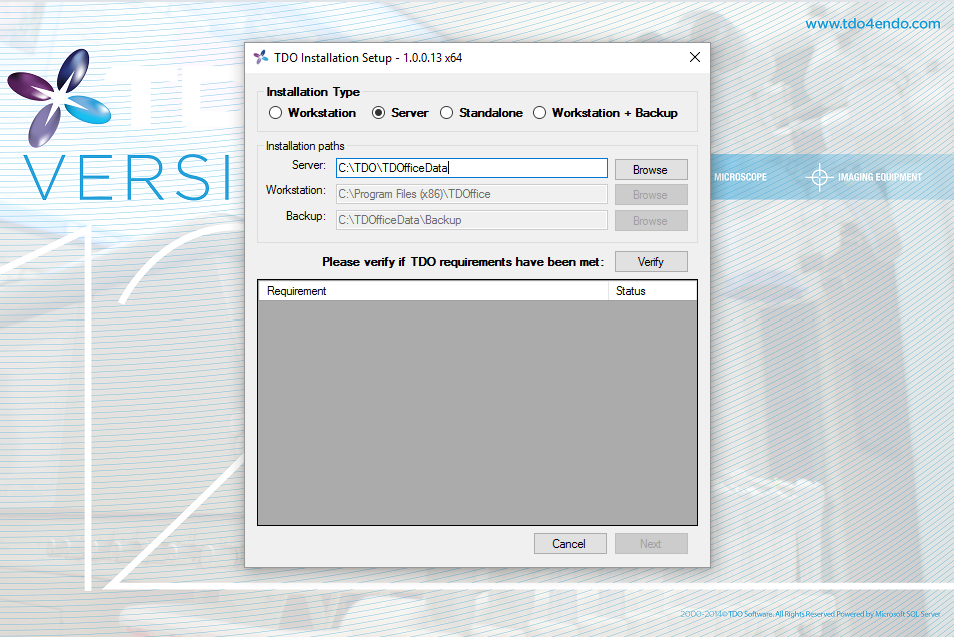 TDO Version 12 Installation/Update