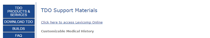 Checking the Online Lexicomp Database