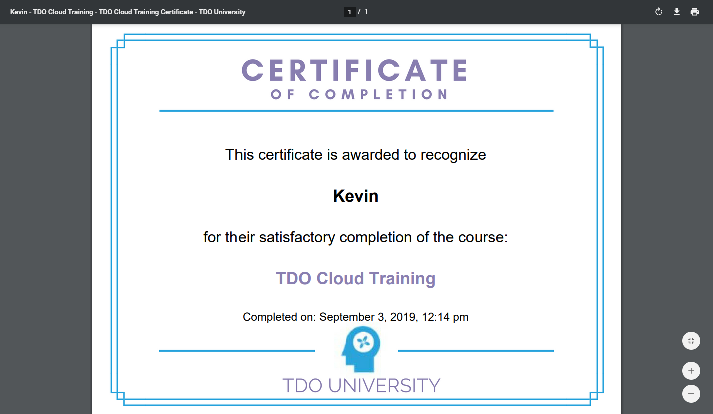 Utilizing Courses on TDO University