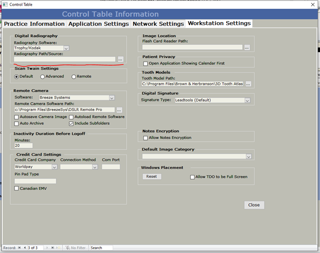 Carestream - Trophy - integration