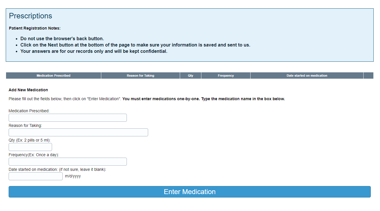 Online Patient Registration